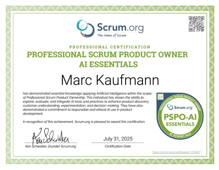 Cheat Sheet: Professional Scrum Product Owner – AI Essentials (PSPO AI ...